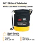 3M™ DBI-SALA® Safe Bucket 100 lb. Load Rated Drawstring Canvas 1500133 ...
