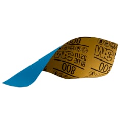 3M™ Blue Sandpaper 31581-8, 800 Grit, 3.66 in x 9 in, 8 Sheets/Pack, 20 ...