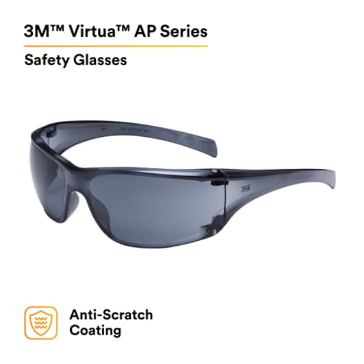 3M™ Virtua™ AP Protective Eyewear 11815-00000-20 Gray Hard Coat Lens ...