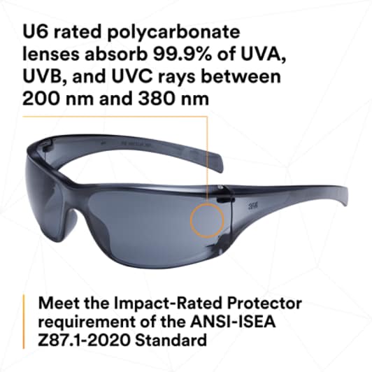 3M™ Virtua™ AP Protective Eyewear 11815-00000-20 Gray Hard Coat Lens ...