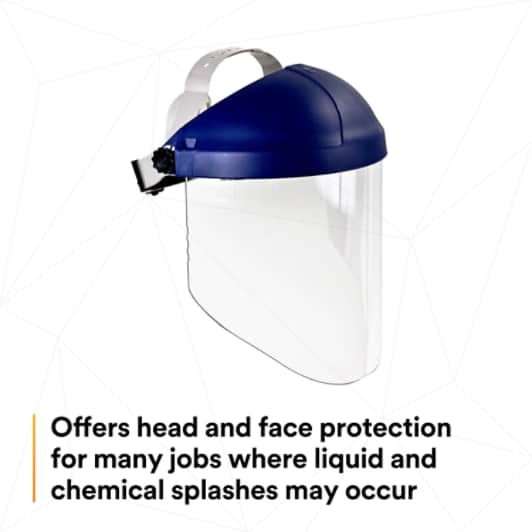 3M™ Ratchet Headgear H8A, 82783-00000, with 3M™ Clear Polycarbonate ...