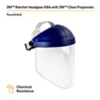 3M™ Ratchet Headgear H8A, 82783-00000, with 3M™ Clear Polycarbonate ...
