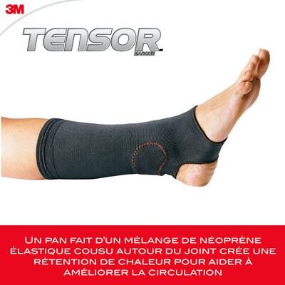 Support de compression pour cheville Tensor(MC), grand/très grand, noir ...