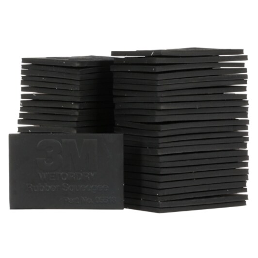 3M™ Wetordry™ Rubber Squeegee, 05518, 2 in x 3 in (5.08 cm x 7.62 cm ...
