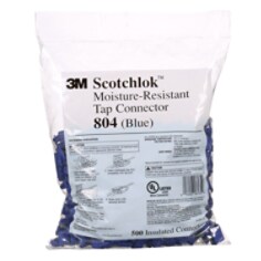 3M™ Scotchlok™ Electrical IDC 804-BULK, Blue, 18-16 AWG (solid/stranded ...