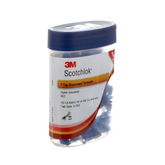3M™ Scotchlok™ Female Disconnect, 952, blue, T-tap, nylon insulated ...