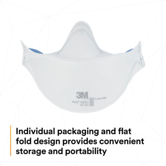 3M™ Aura™ Particulate Respirator 9205+, N95, 240 ea/Case | 3M United States