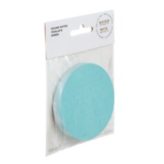 Noted by Post-it® Brand, Turquoise Round Notes, 2.9 in x 2.9 in, 1 Pad ...