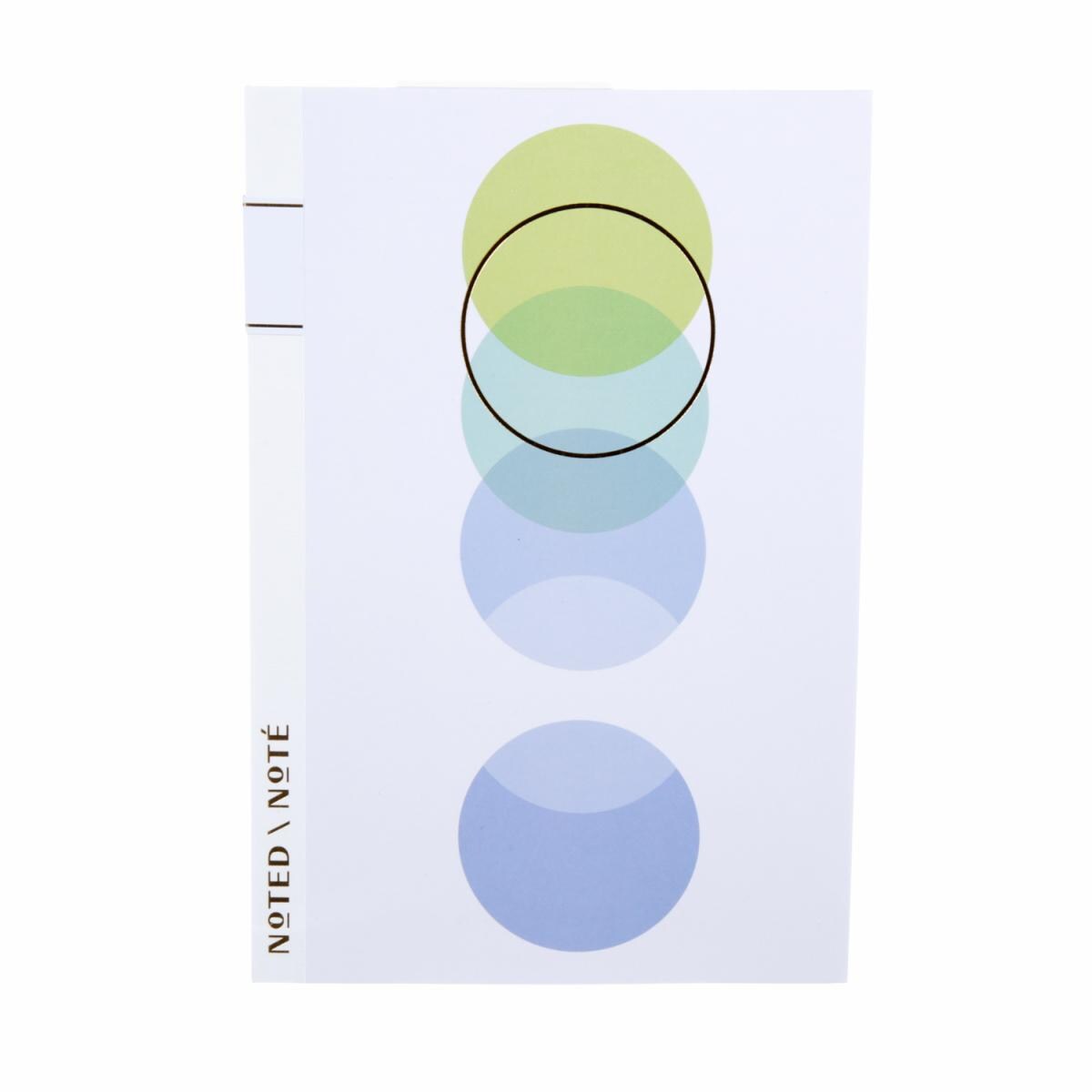 Noted by Post-it® Brand, Cool Circle Spectrum Notebook, 5.75 in x 8.5 ...