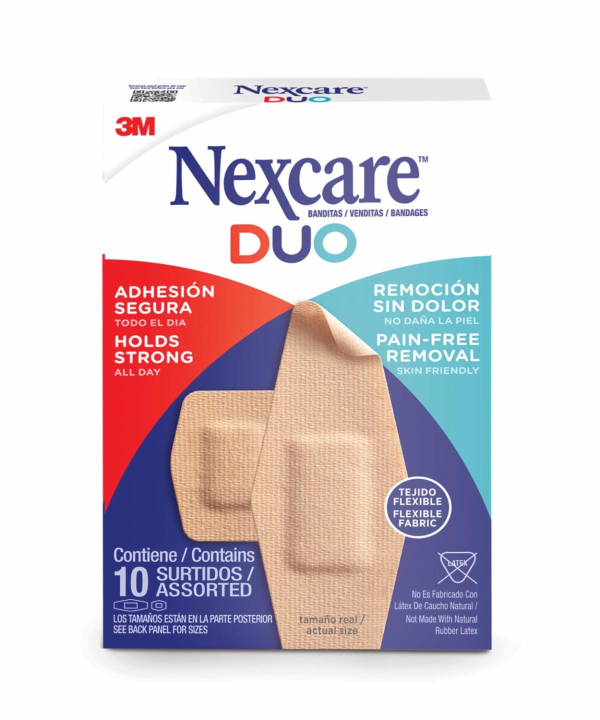 Banditas Nexcare™ Duo, 10 Unidades, Piezas Surtidas | 3M Panamá
