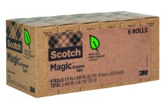 Scotch® Magic™ Greener Tape 812-6P, 6 pack, 3/4 in x 900 in (19 mm x 22 ...