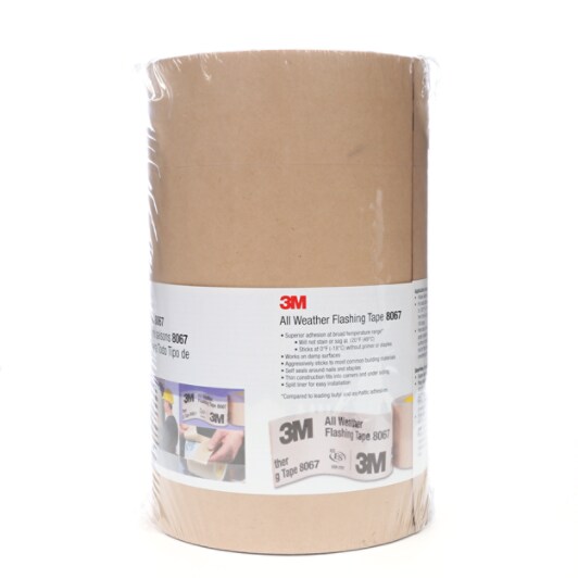 3M™ All Weather Flashing Tape, 8067, tan, 9 in x 75 ft, slit liner | 3M ...