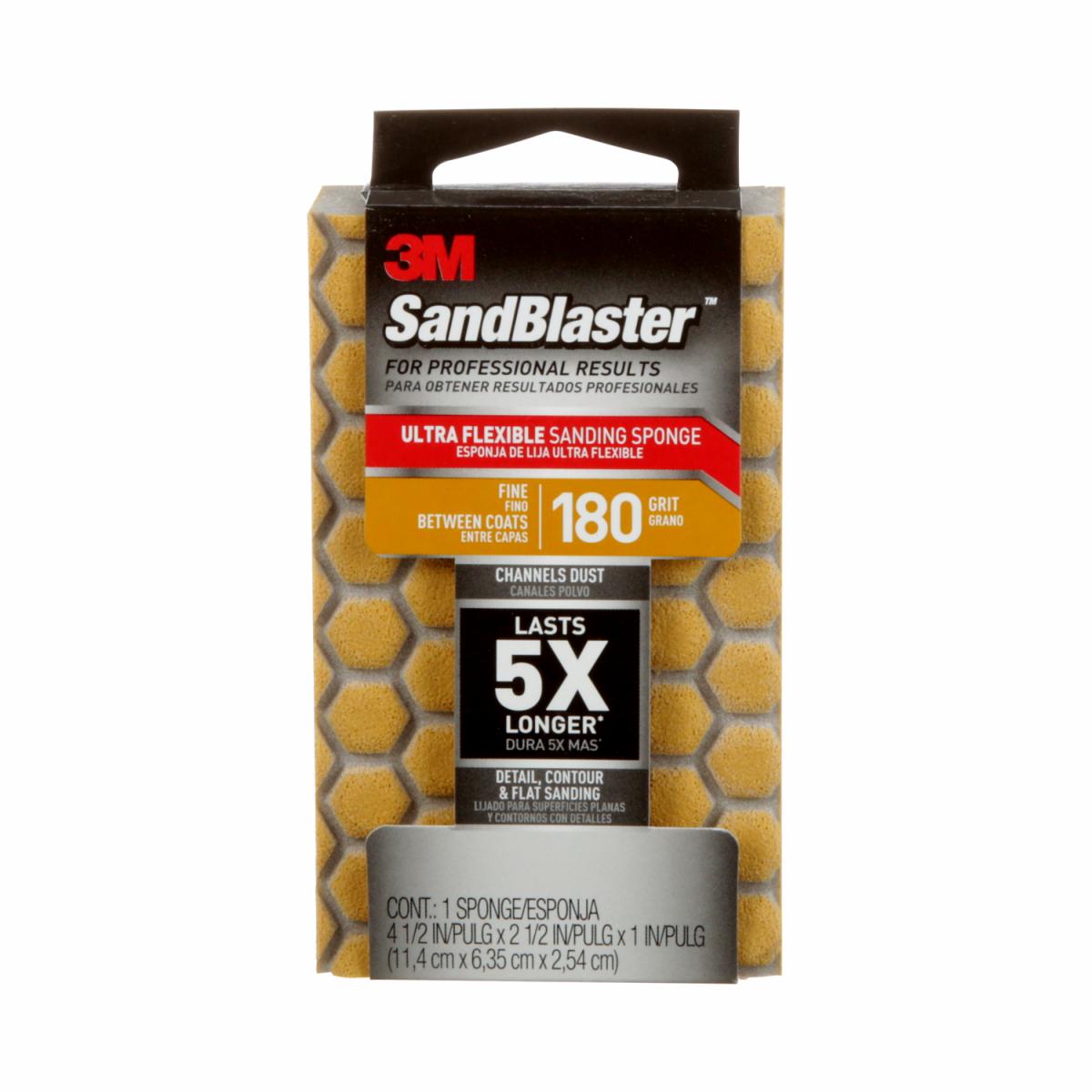 3M™ SandBlaster™ Ultra Flexible Sanding Sponge 20907-180-UFS, Dust ...