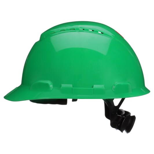 3M™ SecureFit™ Hard Hat H-704SFV-UV, Green, Vented, 4-Point Pressure ...