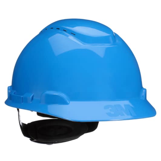 3M™ SecureFit™ Hard Hat H-703SFV-UV, Blue, Vented, 4-Point Pressure ...