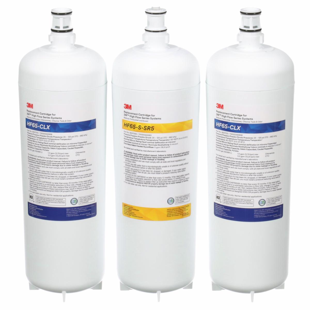 3M™ Dual Flow Series Water Filter Cartridge CARTPAK-DIDF265-CLX ...