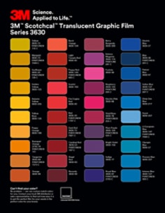 3M™ Scotchcal™ Translucent Graphic Film 3630-167, Bright Blue, 60 in x ...