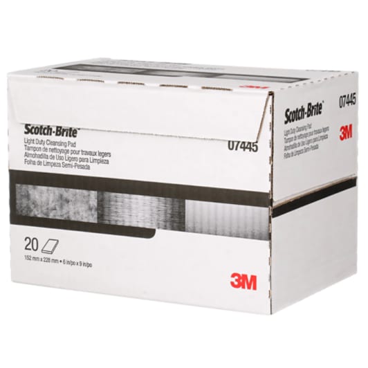 Scotch-Brite™ Light Cleansing Hand Pad 7445, HP-HP, Nepheline Syenite ...