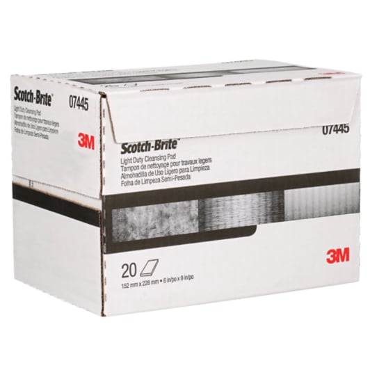 Scotch-Brite™ Light Cleansing Hand Pad 7445, HP-HP, Nepheline Syenite ...