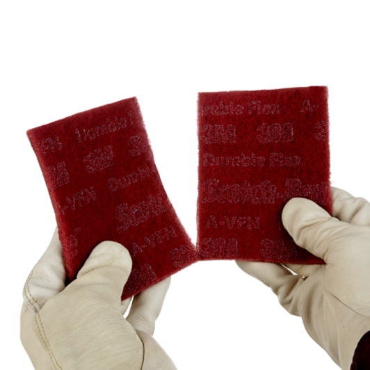 Scotch-Brite™ Durable Flex Hand Pad 7847, MX-HP, A/O Very Fine, Maroon ...