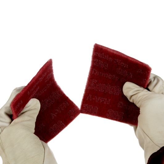 Scotch-Brite™ Durable Flex Hand Pad 7847, MX-HP, A/O Very Fine, Maroon ...