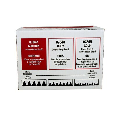 Scotch-Brite™ Durable Flex Hand Pad 7847, MX-HP, A/O Very Fine, Maroon ...