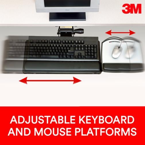 3m Knob Adjust Keyboard Tray 3M Keyboard Drawers & Trays For Office