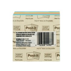 Post-it® Super Sticky Notes Cube 2027-SSAFG, Bright Colours, 3 in x 3 ...