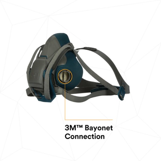 3M™ Rugged Comfort Quick Latch Half Facepiece Reusable Respirator ...