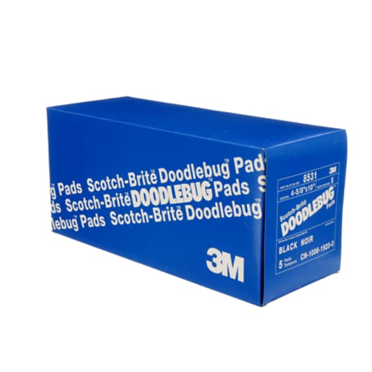 3M™ Doodlebug™ Black Scrub 'n Strip Pad 8531, 4.625 in x 10 in (117.475 ...