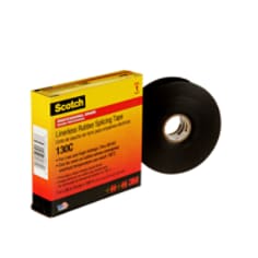 Scotch® Linerless Rubber Splicing Tape 130C, 1 in x 30 ft, Black, 1 ...
