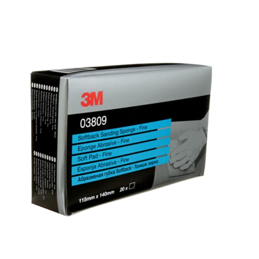 3M™ Softback Sanding Sponge, 03809, Fine-320/400, 4 1/2 in x 5 1/2 in ...