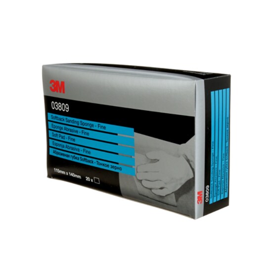 3M™ Softback Sanding Sponge, 03809, Fine-320/400, 4 1/2 in x 5 1/2 in ...