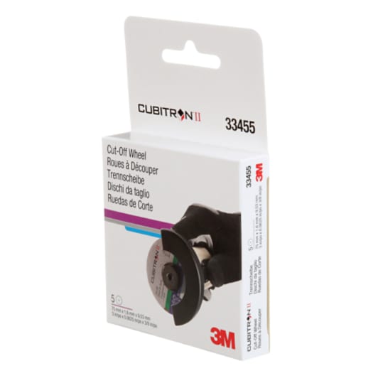 3M™ Cubitron™ II Cut-Off Wheel, 33455, 3 in x 1/16 in x 3/8 in | 3M Canada