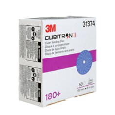3M™ Cubitron™ II Hookit™ Clean Sanding Abrasive Disc, 31374, 6 in, 180 ...