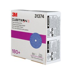 3M™ Cubitron™ II Hookit™ Clean Sanding Abrasive Disc, 31374, 6 in, 180 ...