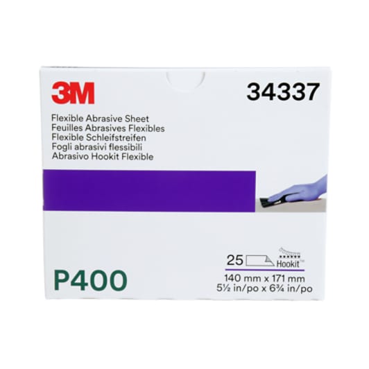 3M™ Flexible Abrasive Hookit™ Sheet, 34337, 5.5 in x 6.8 in (13.97 cm x ...
