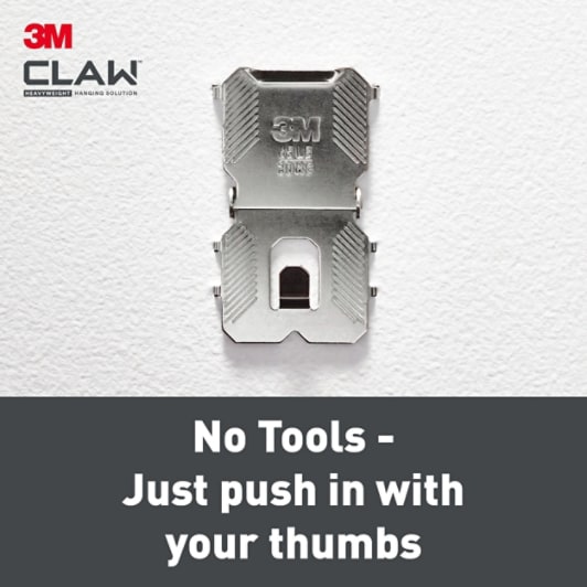 3M CLAW™ Drywall Picture Hanger 30 kg 3PH30-2UKN, 2 hangers | 3M UK