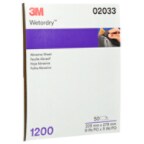 3M™ Wetordry™ Abrasive Sheet, 401Q, 02033, 1200, 9 in x 11 in (22.86 cm ...