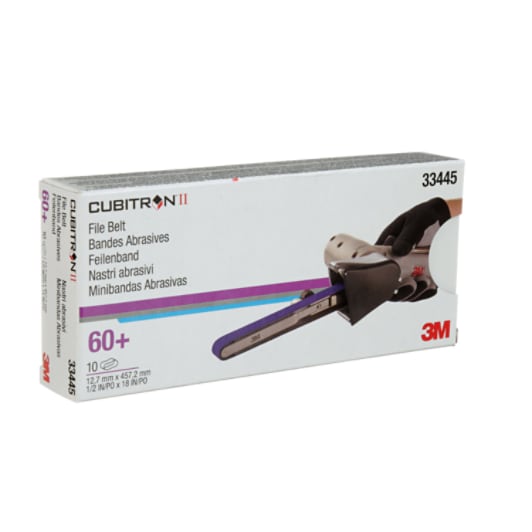 3M™ Cubitron™ II File Belt, 33445, 60+, 1/2 in x 18 in (1.3 cm x 45.72 ...