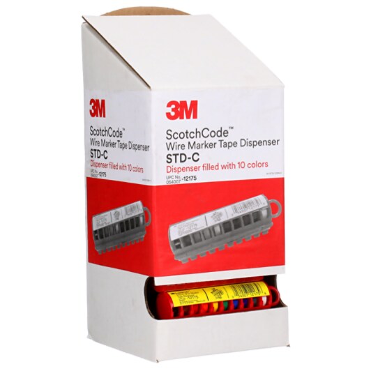 3M™ ScotchCode™ Wire Marker Tape Dispenser, STD-C, filled | 3M Canada