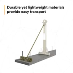 3M™ DBI-SALA® SecuraSpan™ Rebar/Shear Stud HLL Tie-Back Base with Chain ...