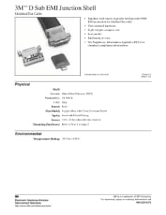 3M™ 3357-5125, D Sub EMI Flat Cable Junction Griffkappe für ...