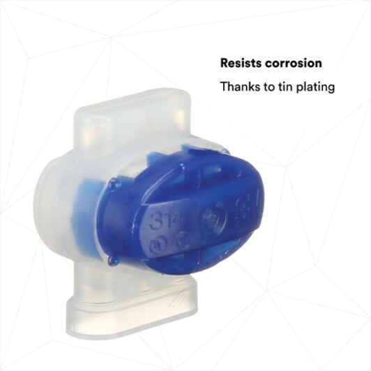 3M™ Scotchlok™ Electrical IDC 314-BIN, Pigtail, Self-Stripping, Blue ...