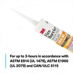3M™ Fire Barrier Water Tight Sealant 1000 NS, Gray, 10.1 fl oz ...