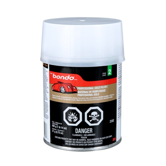 Bondo® Professional Gold Body Filler, 00233C, 1 qt (0.95 l) | 3M Canada