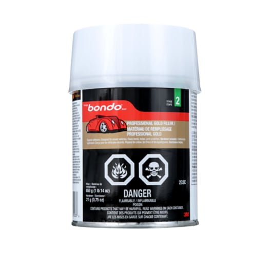 Bondo® Professional Gold Body Filler, 00233C, 1 qt (0.95 l) | 3M Canada