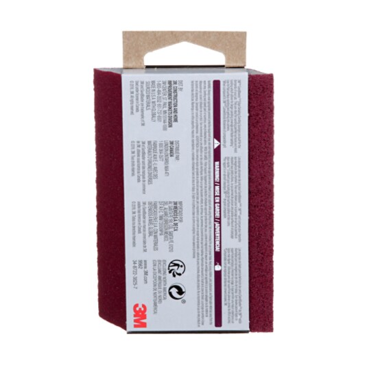 3M™ SandBlaster™ Sanding Sponge 9562, Dual Angle, 150 Grit, 4 1/2 in x ...