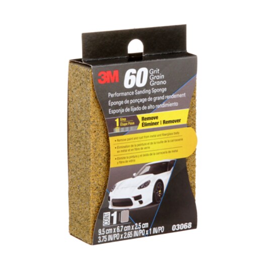 3M™ Performance Sanding Sponge 03068, 60 Grit, 12/Case | 3M Canada
