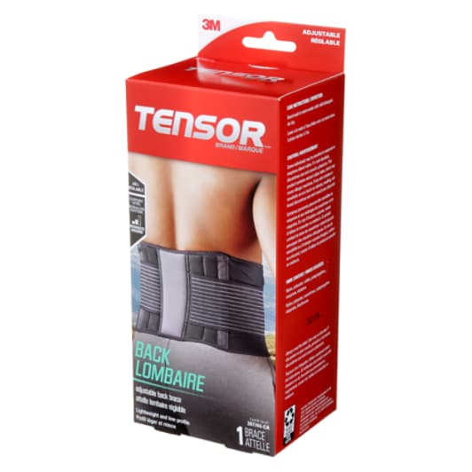Tensor™ Back Brace, Adjustable, Black/Grey | 3M Canada
